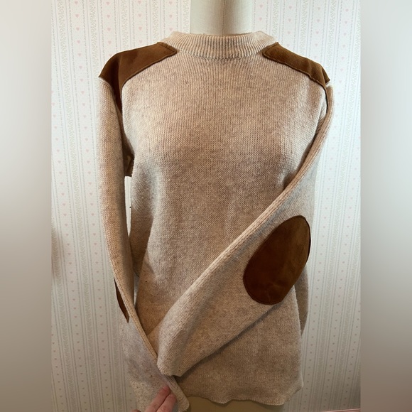 Sweaters | Vintage Wool And Suede Sweater | Poshmark
